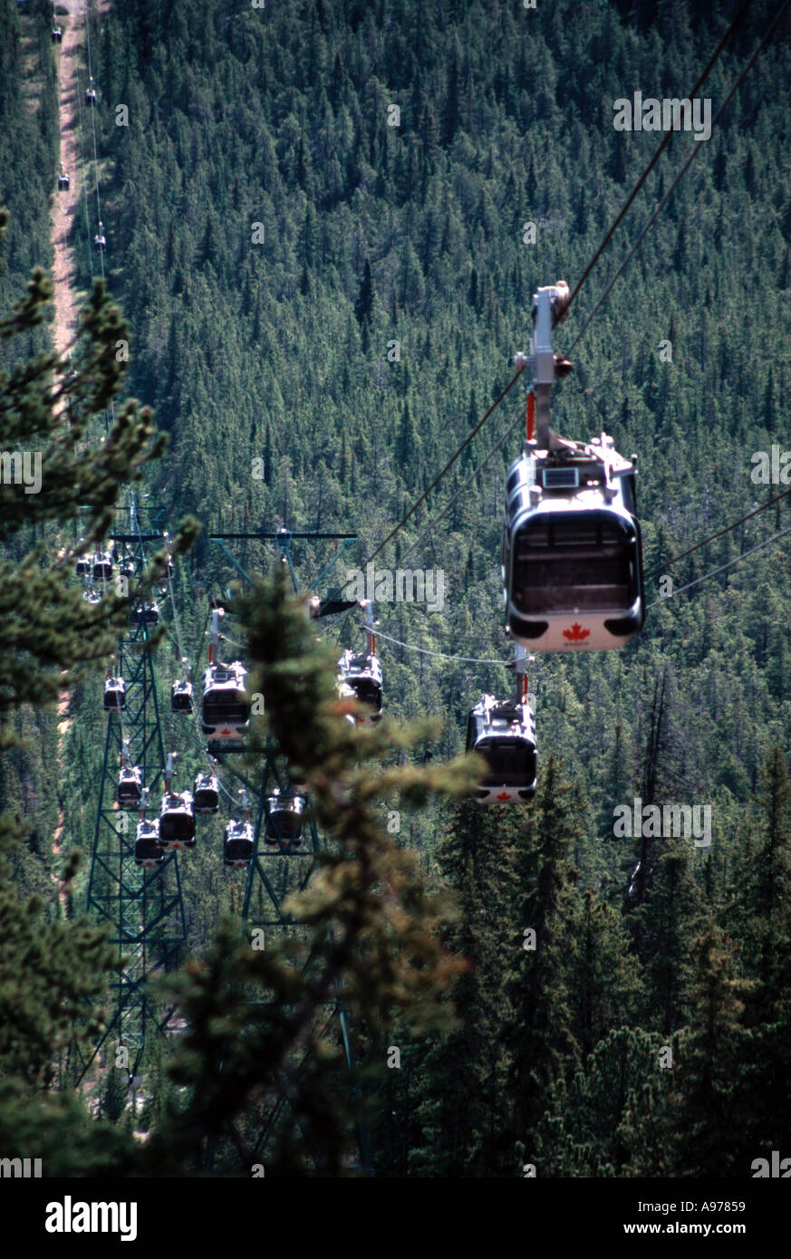 Cable car in Selva Stock Photo - Alamy