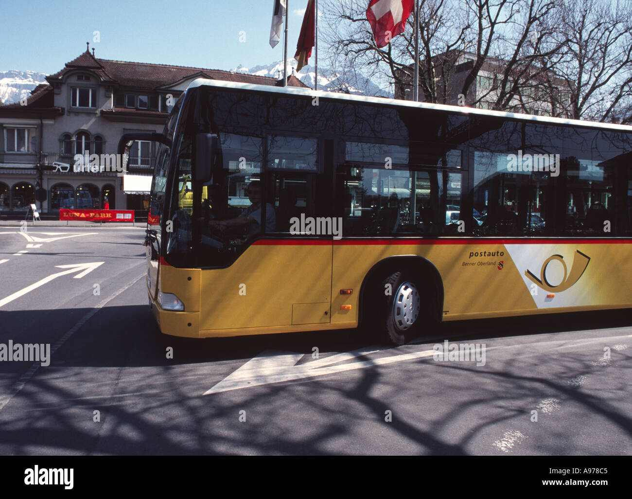 Alpine post bus hi-res stock photography and images - Alamy