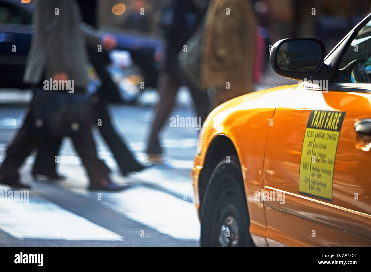 PEOPLE AND TAXI Stock Photo - Alamy