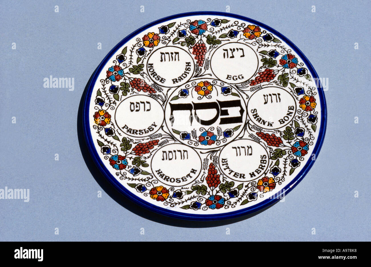 Seder plate hi-res stock photography and images - Alamy