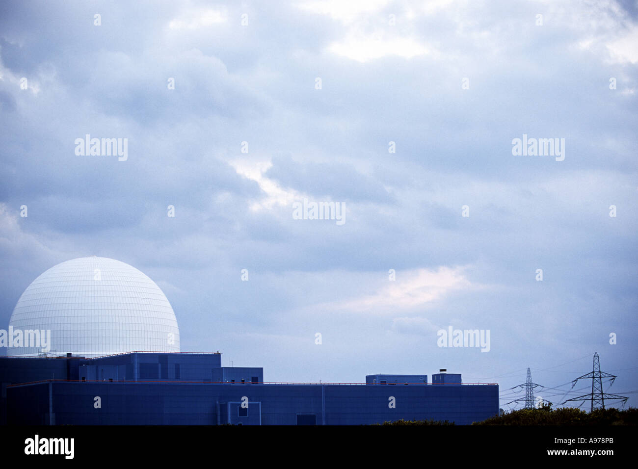 Sizewell B nuclear power station near Leiston, Suffolk UK. The ...