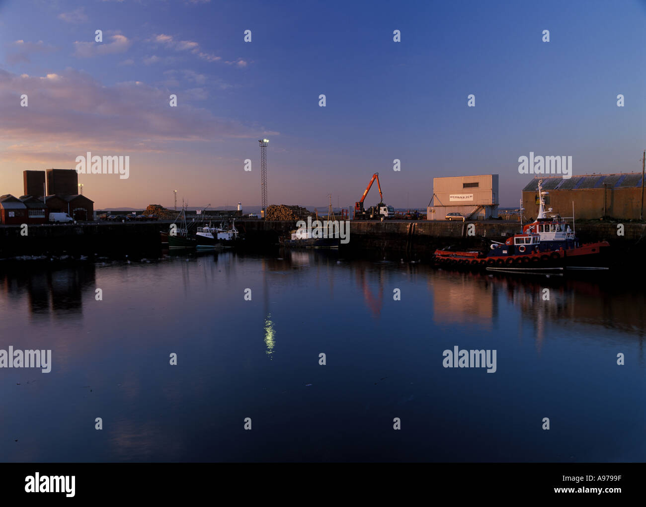 troon harbour scotland Stock Photo - Alamy