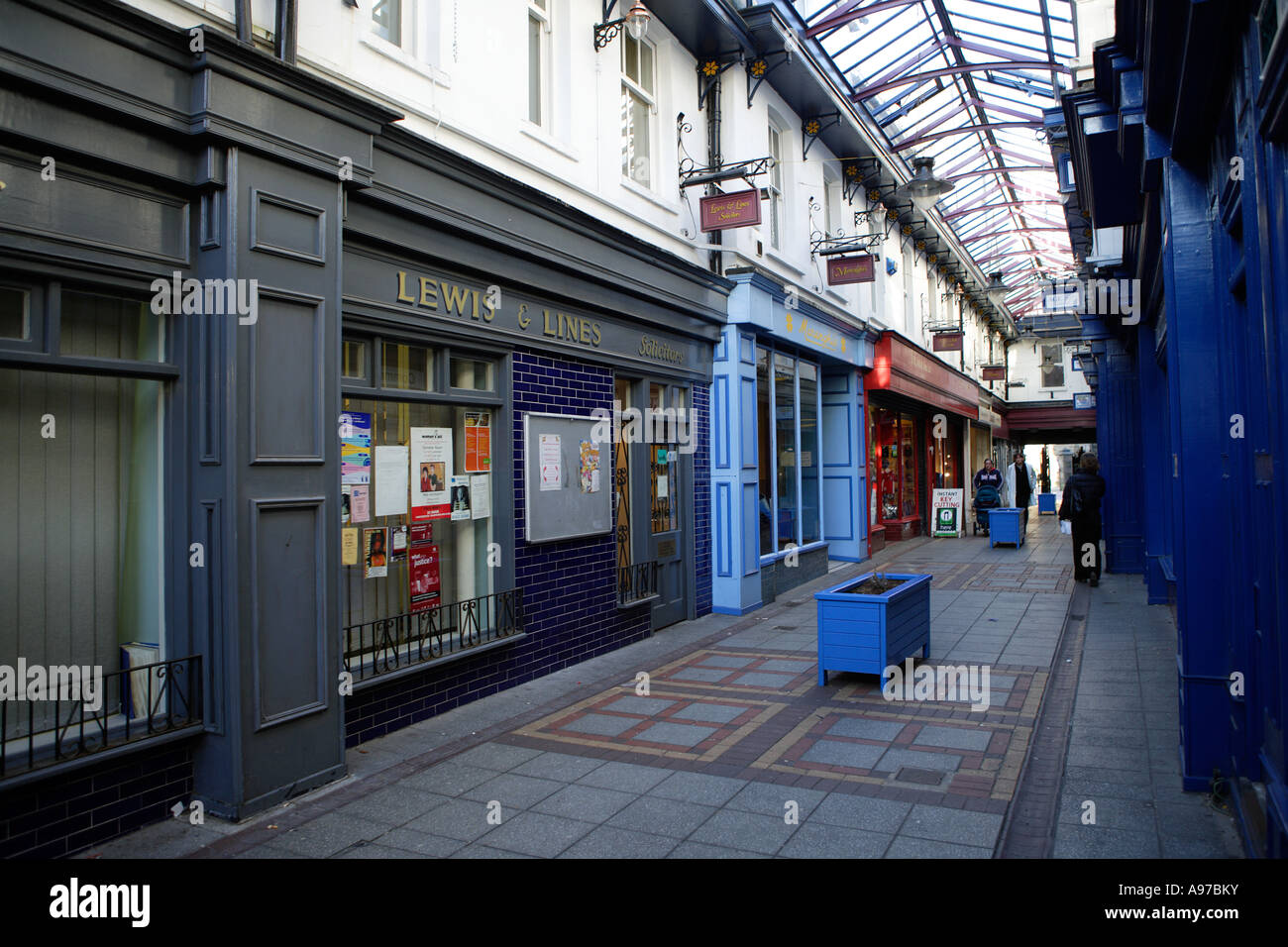 Victorian Shopping Arcade Abertillery Stock Photo - Alamy