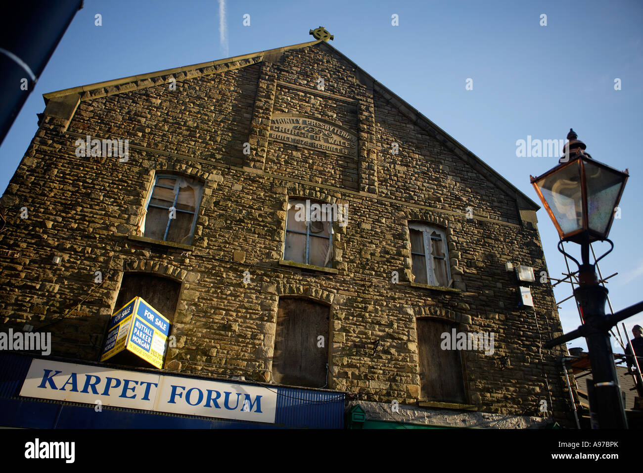 Derelict Church in Wales Building Abertillery Stock Photo - Alamy