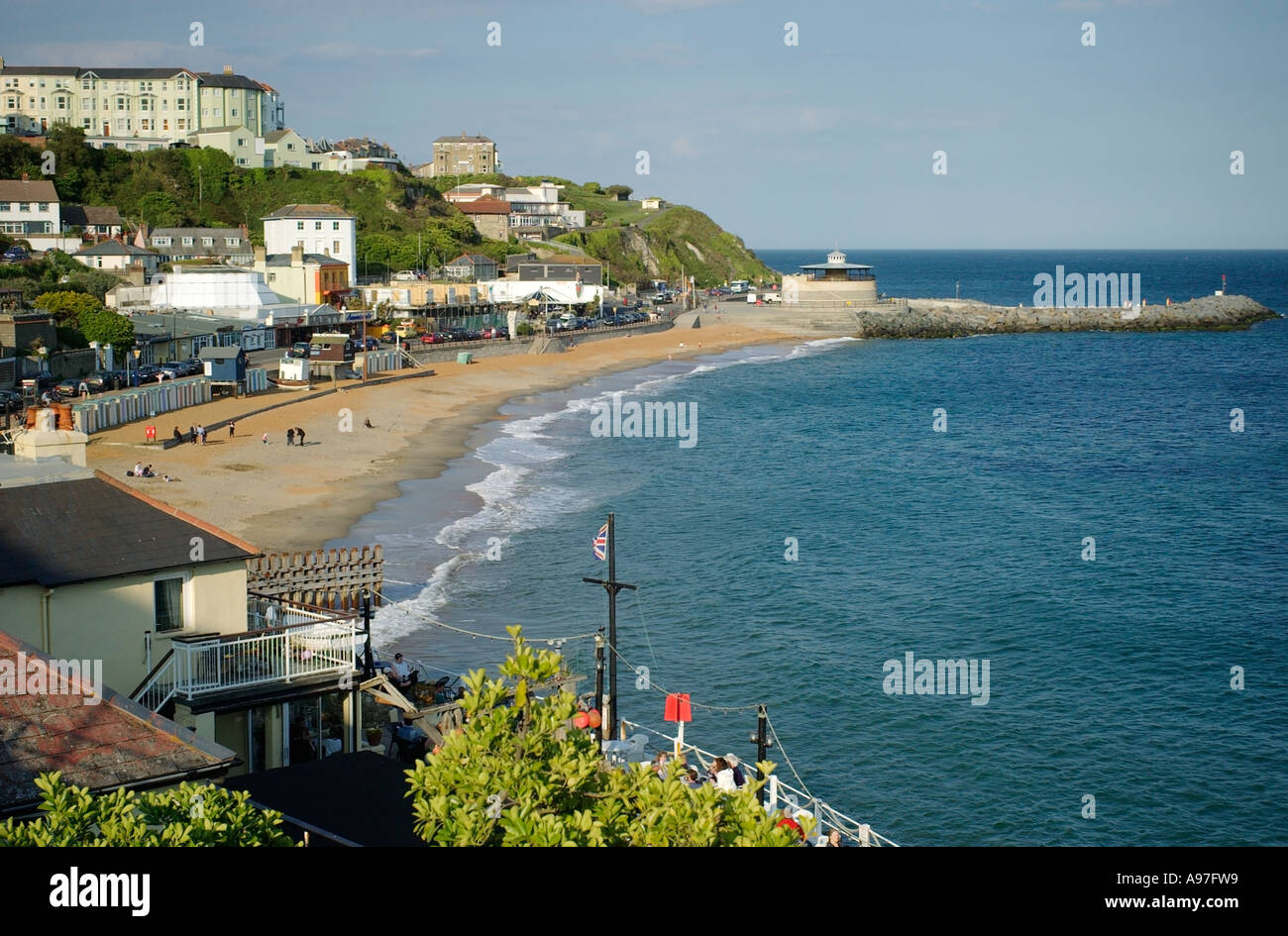 Beach and esplanade at Ventnor, Isle of Wight Stock Photo - Alamy