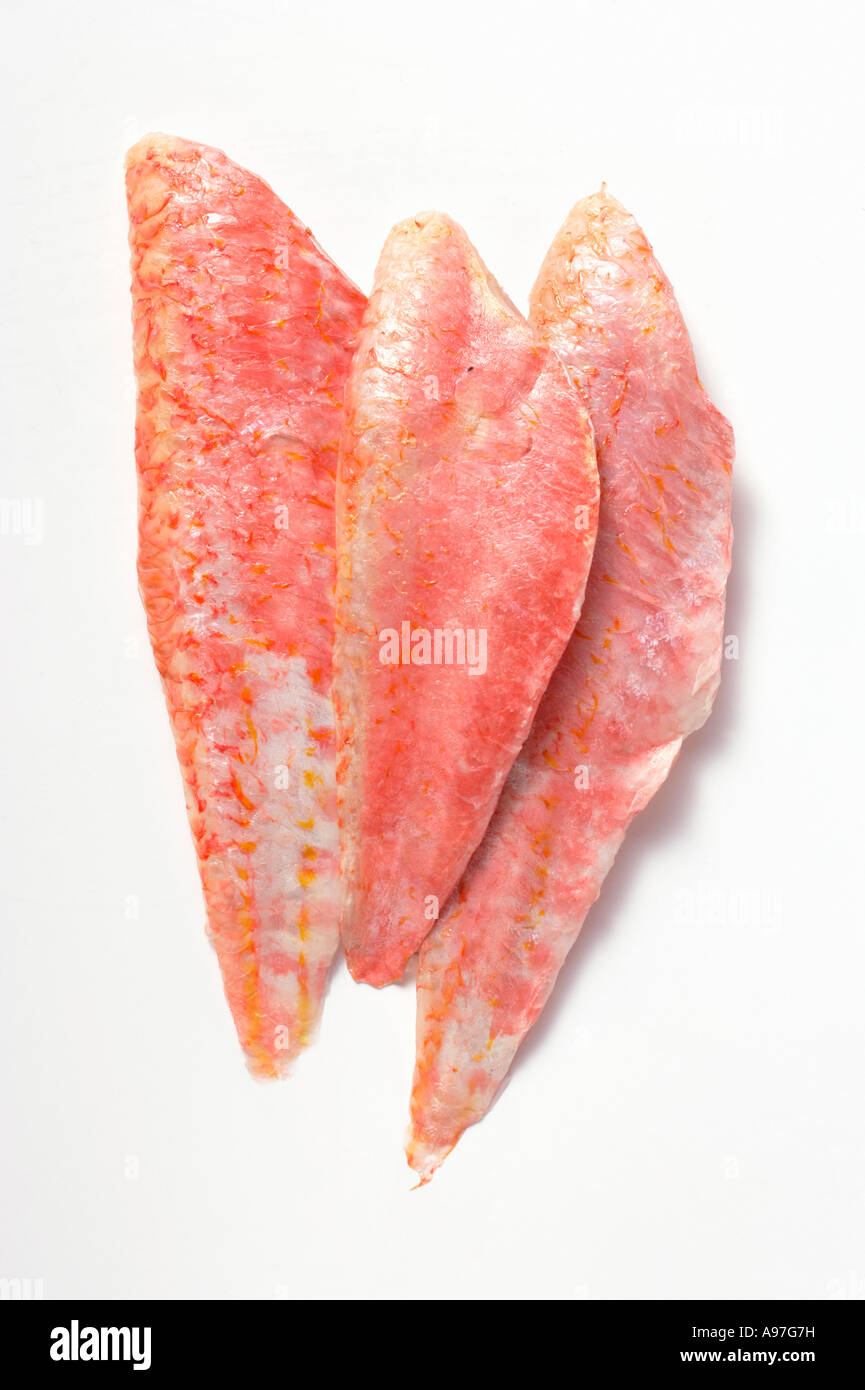 Three red mullet fillets FoodCollection Stock Photo - Alamy