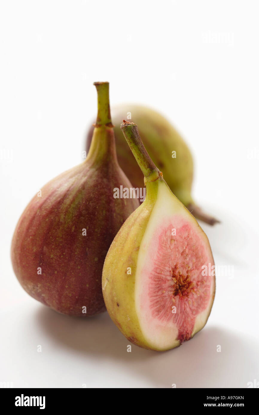 Whole figs and half a fig FoodCollection Stock Photo - Alamy
