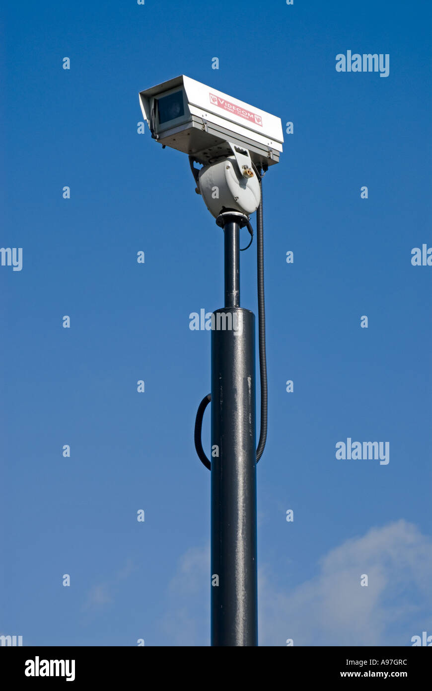 CCTV Television Camera Mounted on a Pole Stock Photo - Alamy