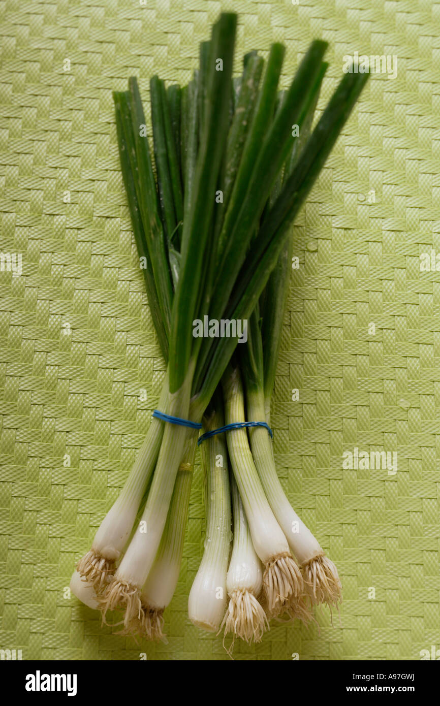 Spring onions in bunches FoodCollection Stock Photo - Alamy