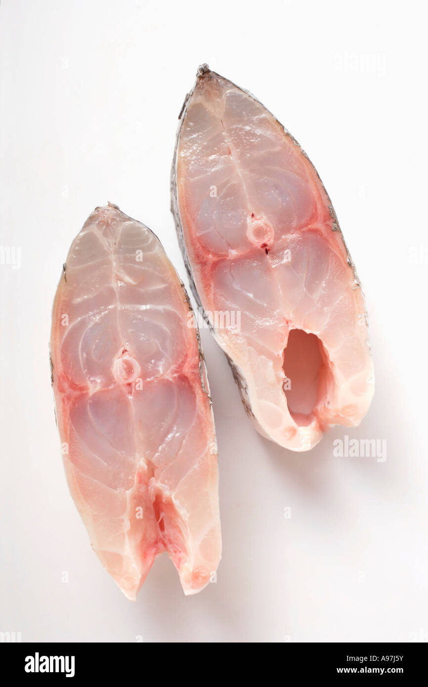 Two sea bass cutlets FoodCollection Stock Photo - Alamy