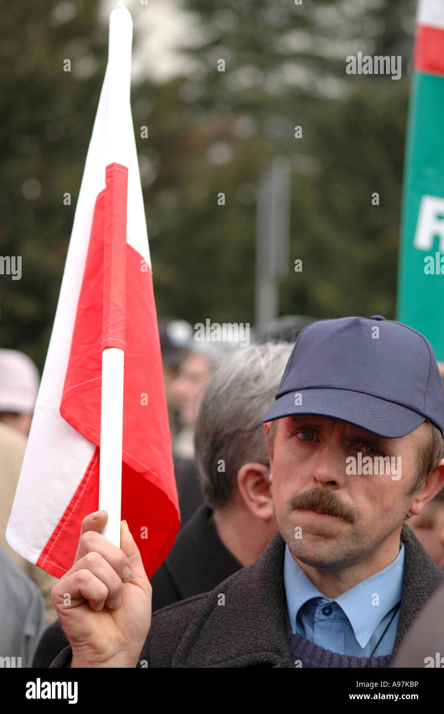 Farmers demonstration against government policy and former polish ...