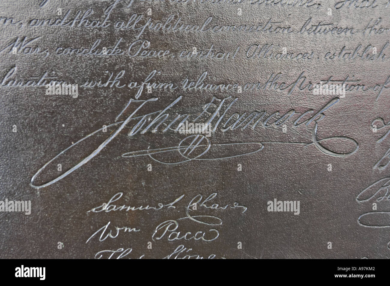 John Hancock Signature On The Declaration Of Independence