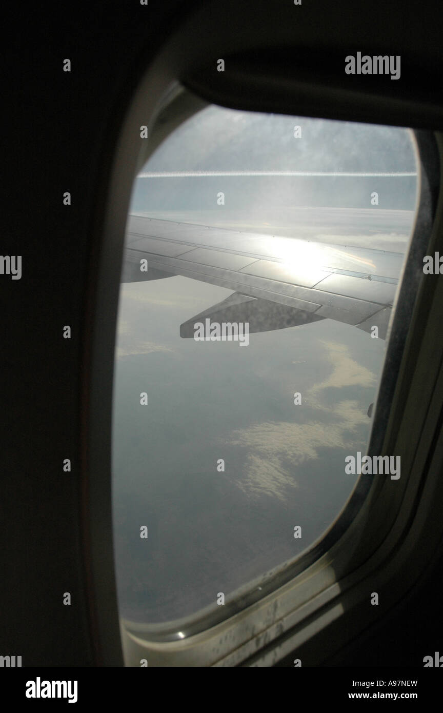 View from Airplane Window Stock Photo - Alamy