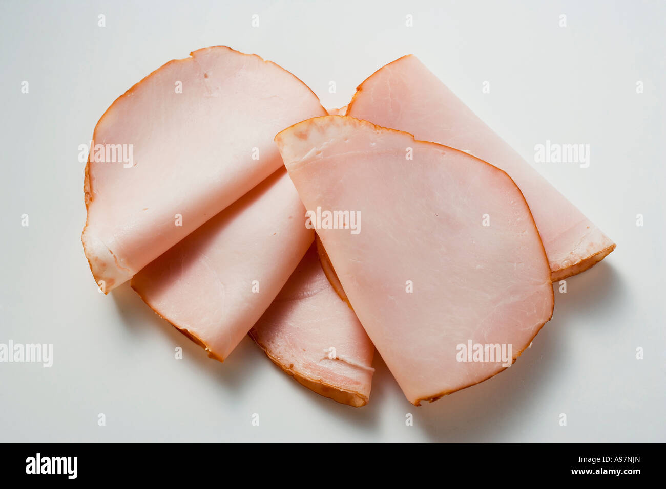 A few slices of turkey ham FoodCollection Stock Photo - Alamy