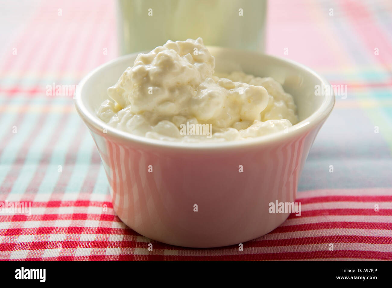 Cottage cheese in a small bowl FoodCollection Stock Photo - Alamy
