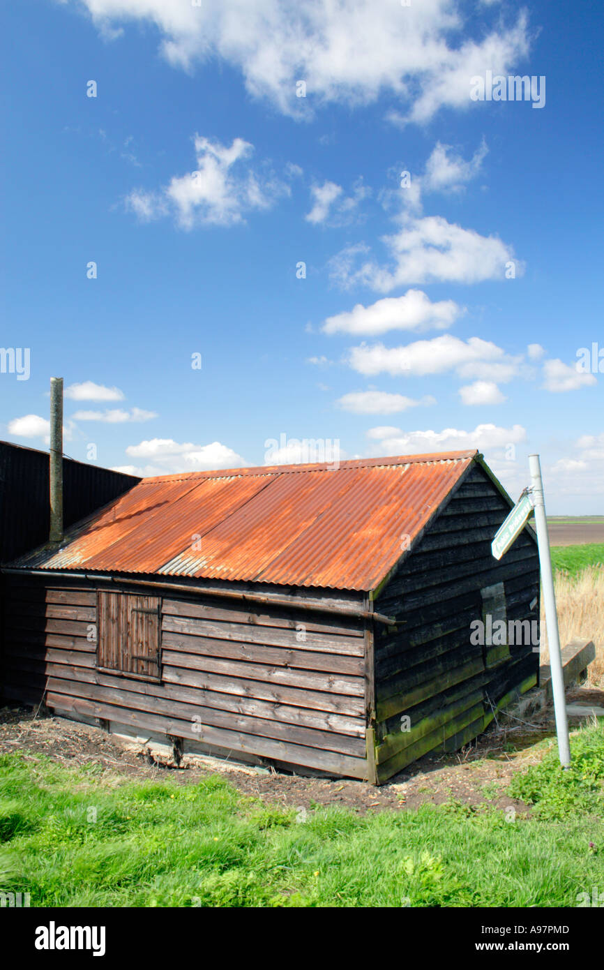 Rustic wooden farm shed Stock Photo - Alamy