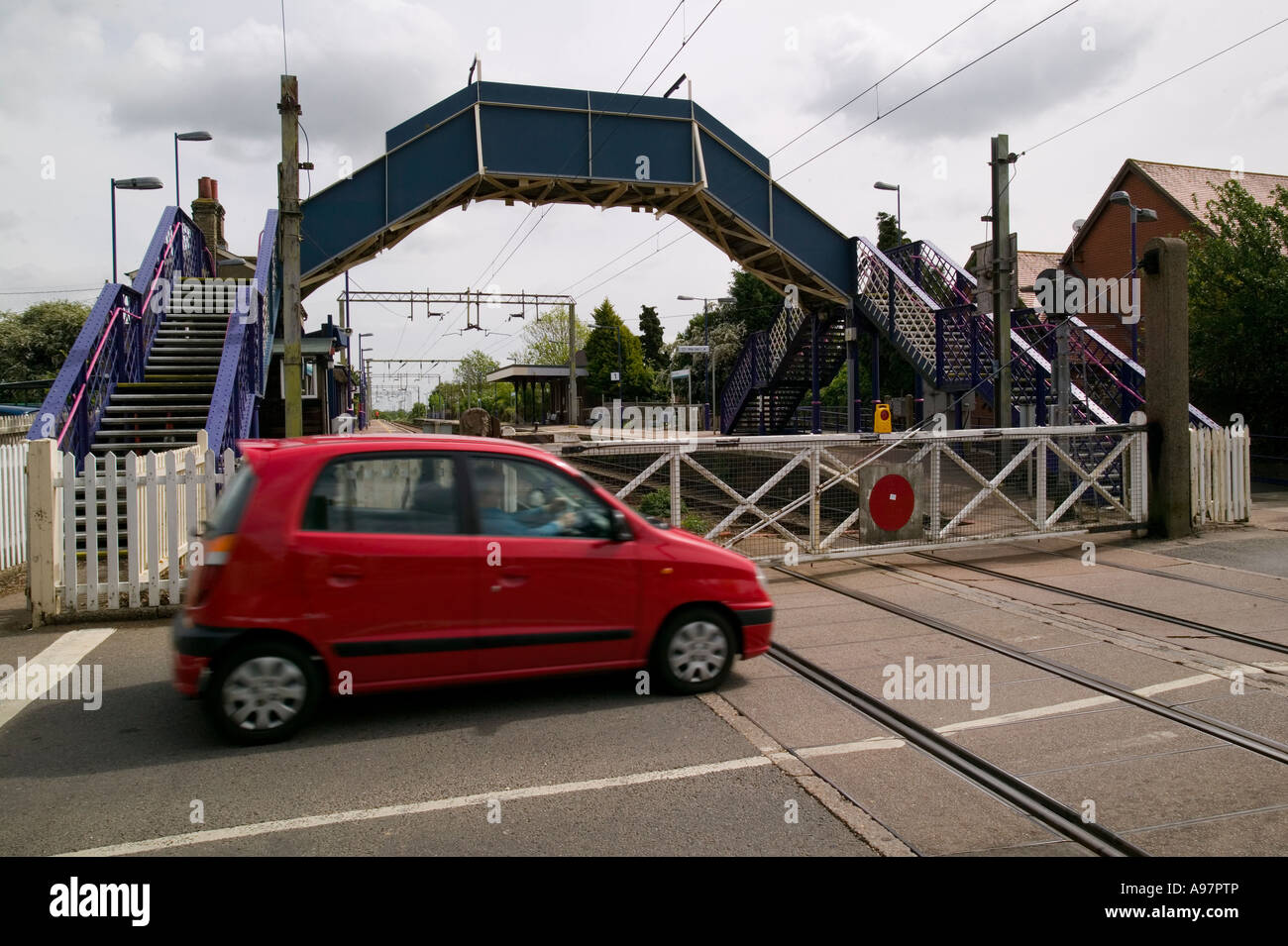 Manned level crossing hi-res stock photography and images - Alamy