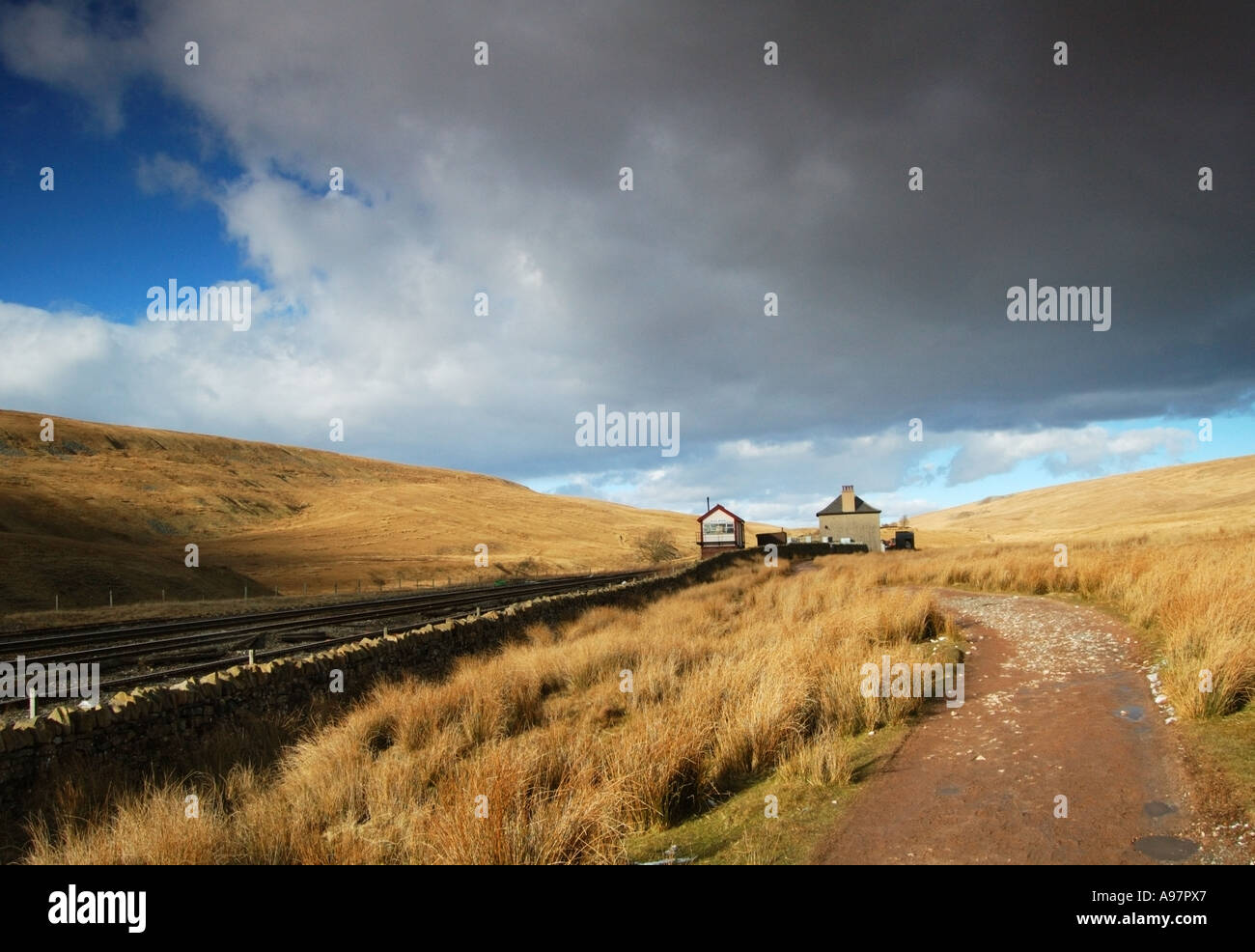 Blea Moor Signal Box Stock Photo - Alamy