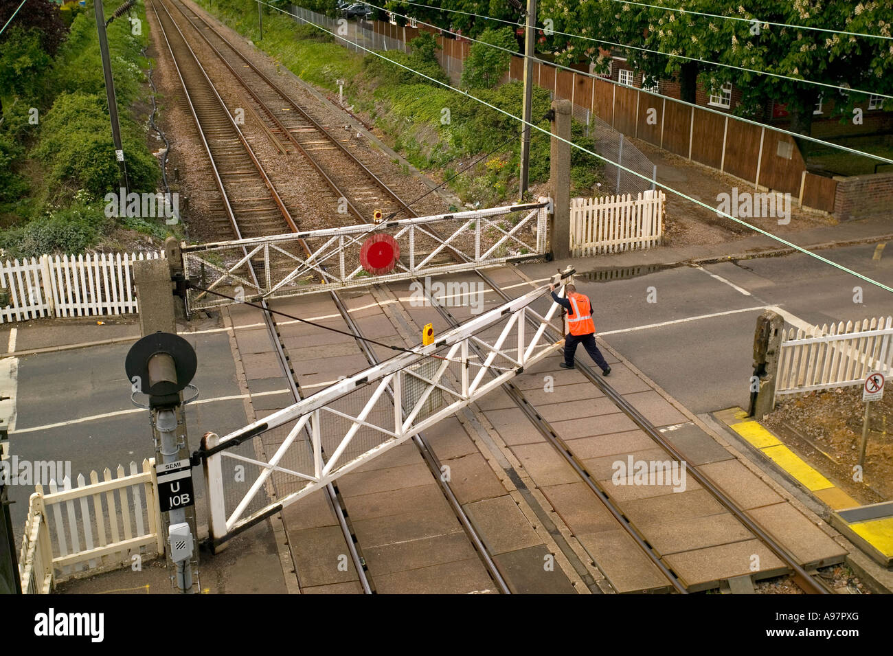 Manned crossing hi-res stock photography and images - Alamy