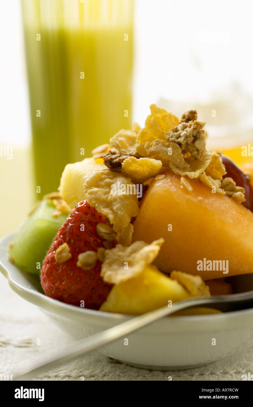 Muesli with fruit and cereal flakes FoodCollection Stock Photo - Alamy