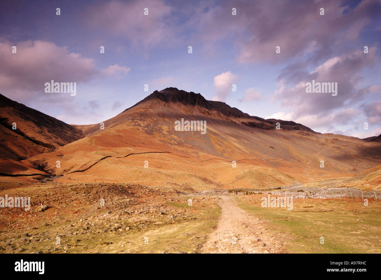Great Gable from Moses' Trod Stock Photo - Alamy