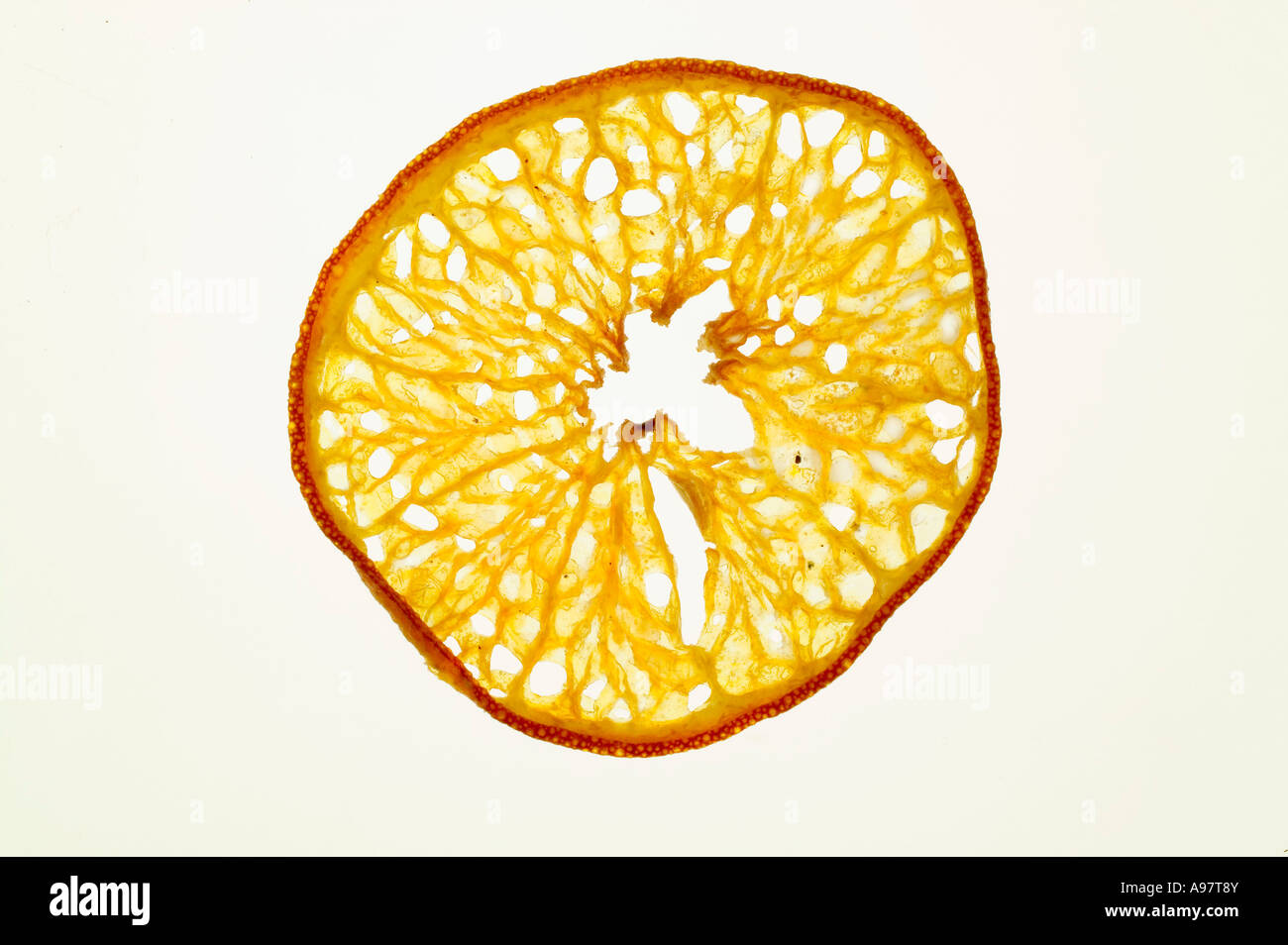 Slice of deep fried orange backlit FoodCollection Stock Photo - Alamy