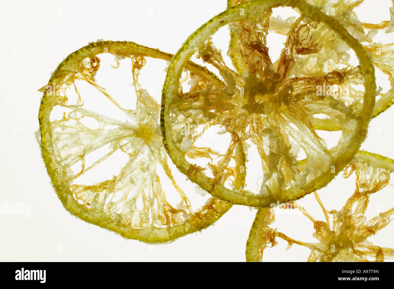 Deep fried slices of candied lime backlit FoodCollection Stock Photo ...