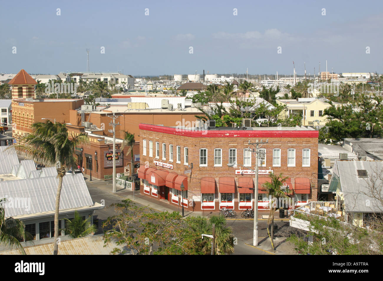Aerial view of Key West, Florida, U.S.A Stock Photo - Alamy