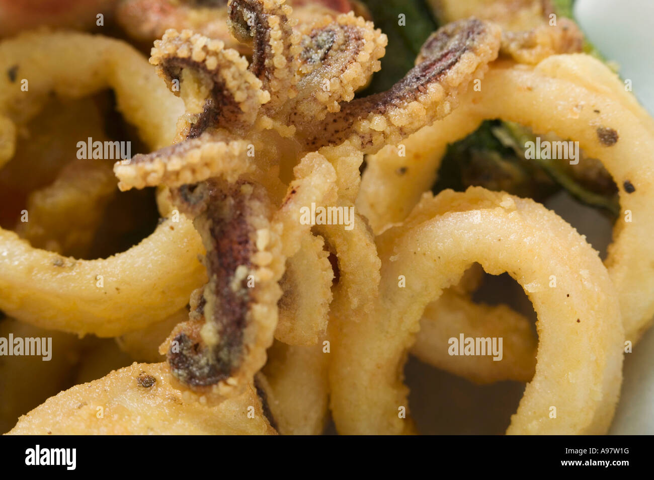 Deep fried seafood close up FoodCollection Stock Photo - Alamy
