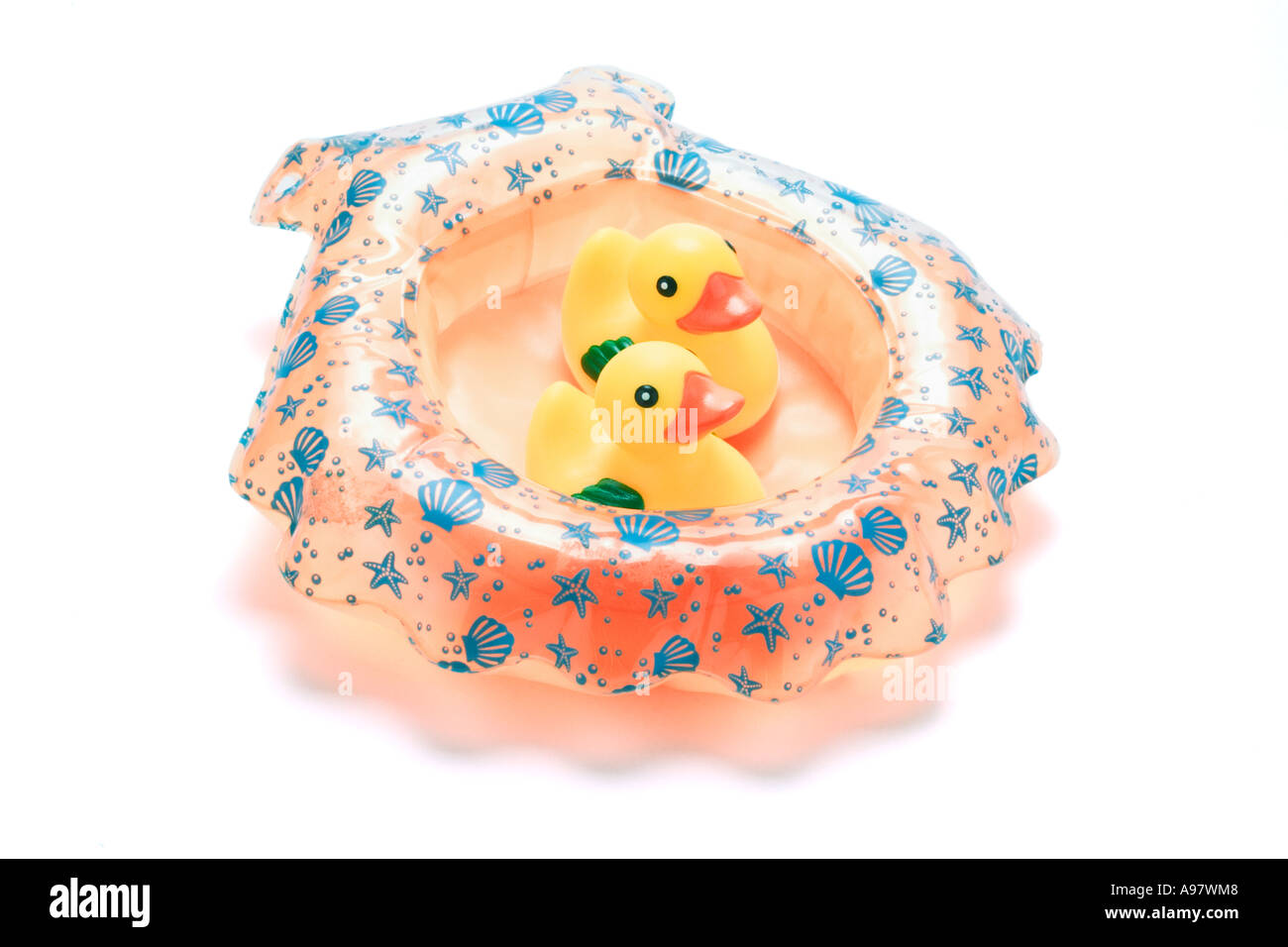 Rubber Ducks on Inflatable Floater Stock Photo - Alamy