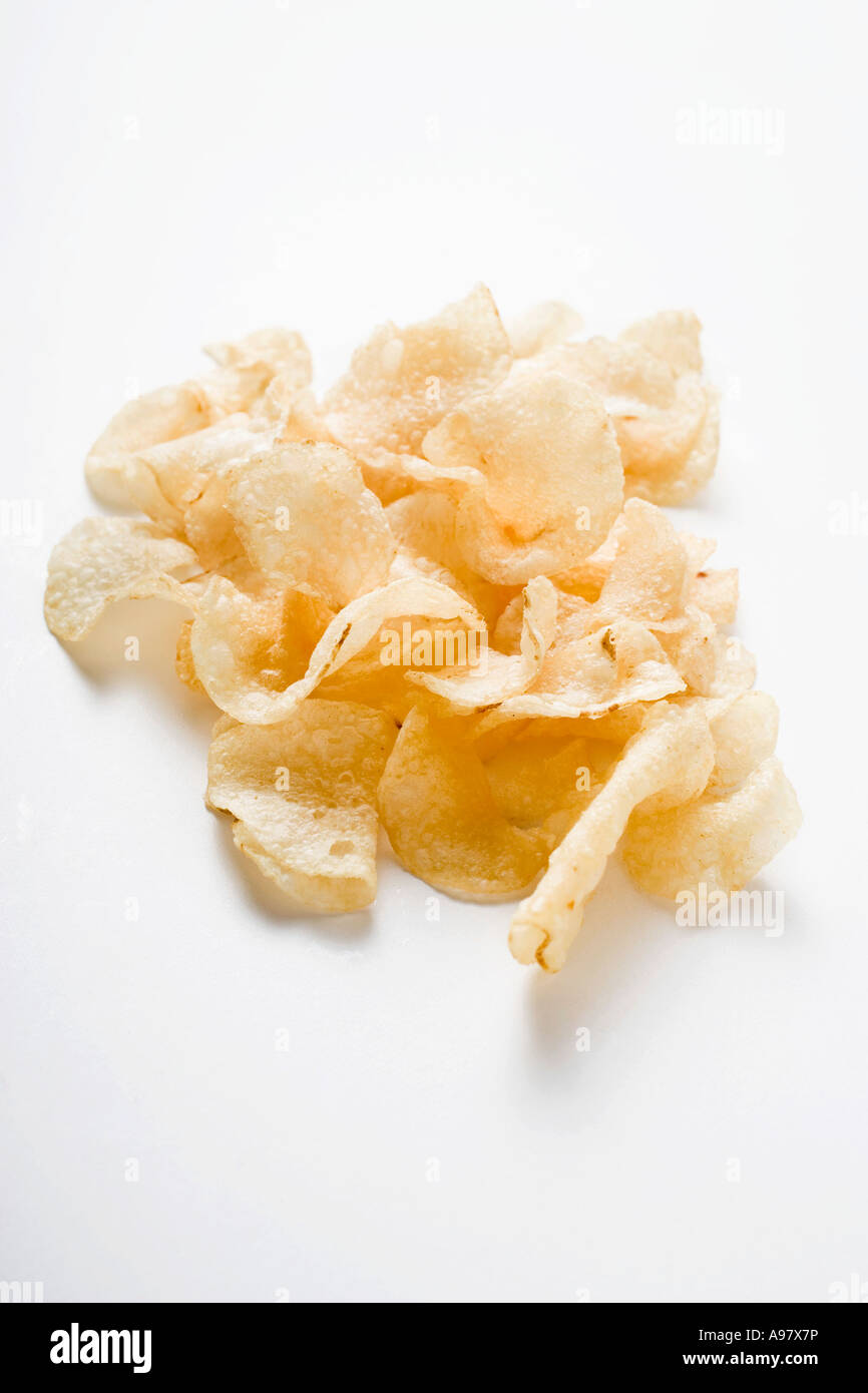 Several potato crisps FoodCollection Stock Photo - Alamy