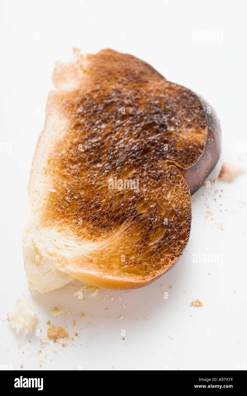 Slice of burnt toast FoodCollection Stock Photo - Alamy