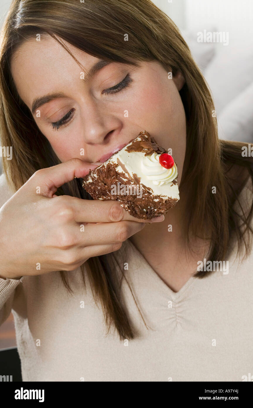 Gorging woman hi-res stock photography and images - Alamy
