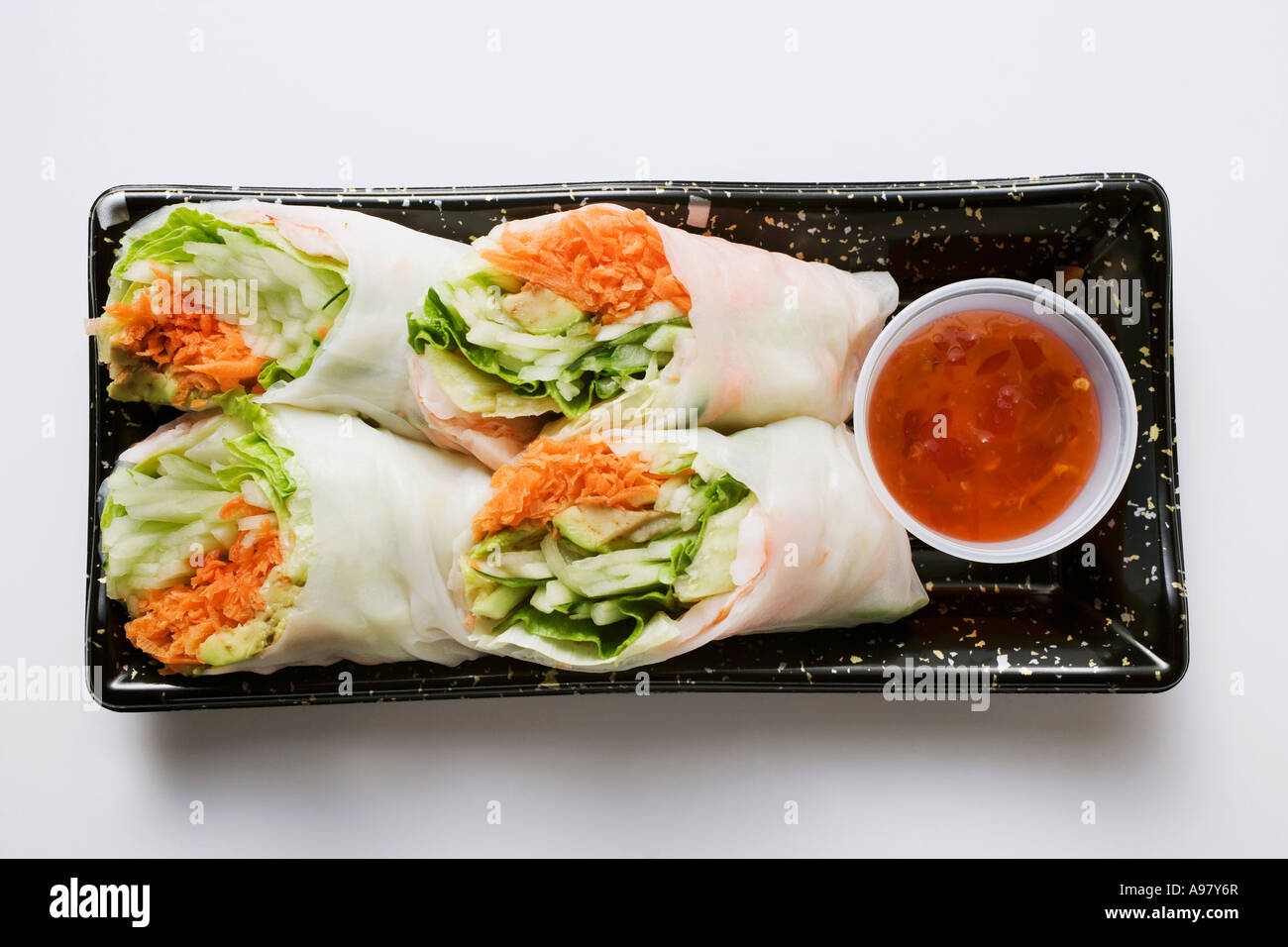 Vietnamese spring rolls with chili sauce to take away FoodCollection ...