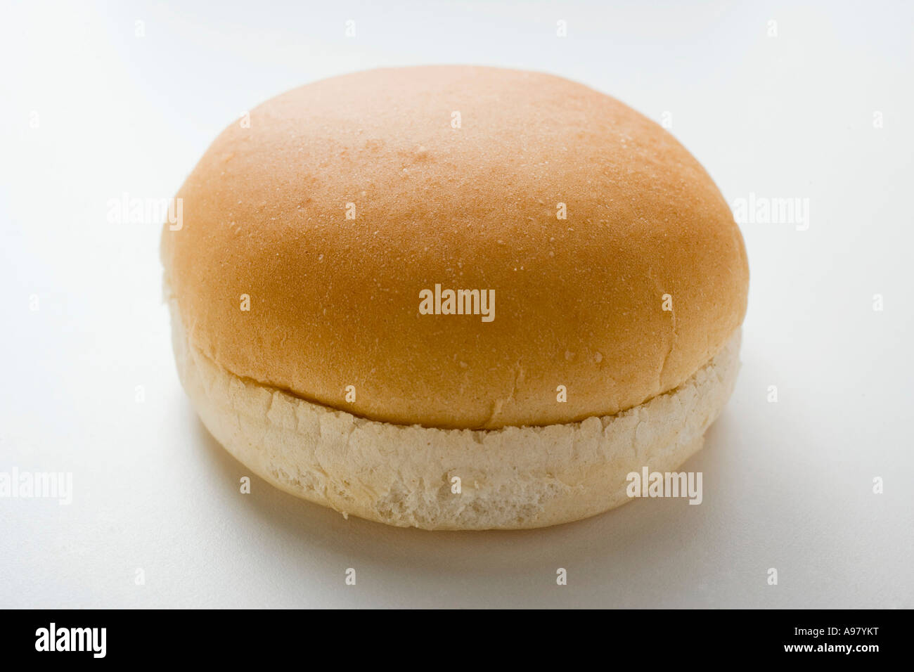 A hamburger bun split FoodCollection Stock Photo - Alamy