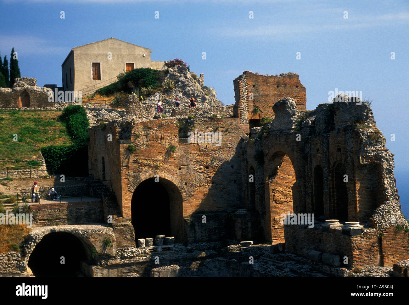 Greek amphitheater, Greco-Roman amphitheater, Via del Teatro, Taormina ...