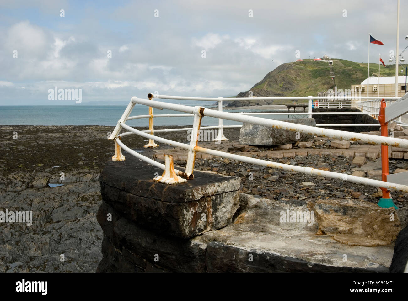Aberystwyth storm destruction hi-res stock photography and images - Alamy