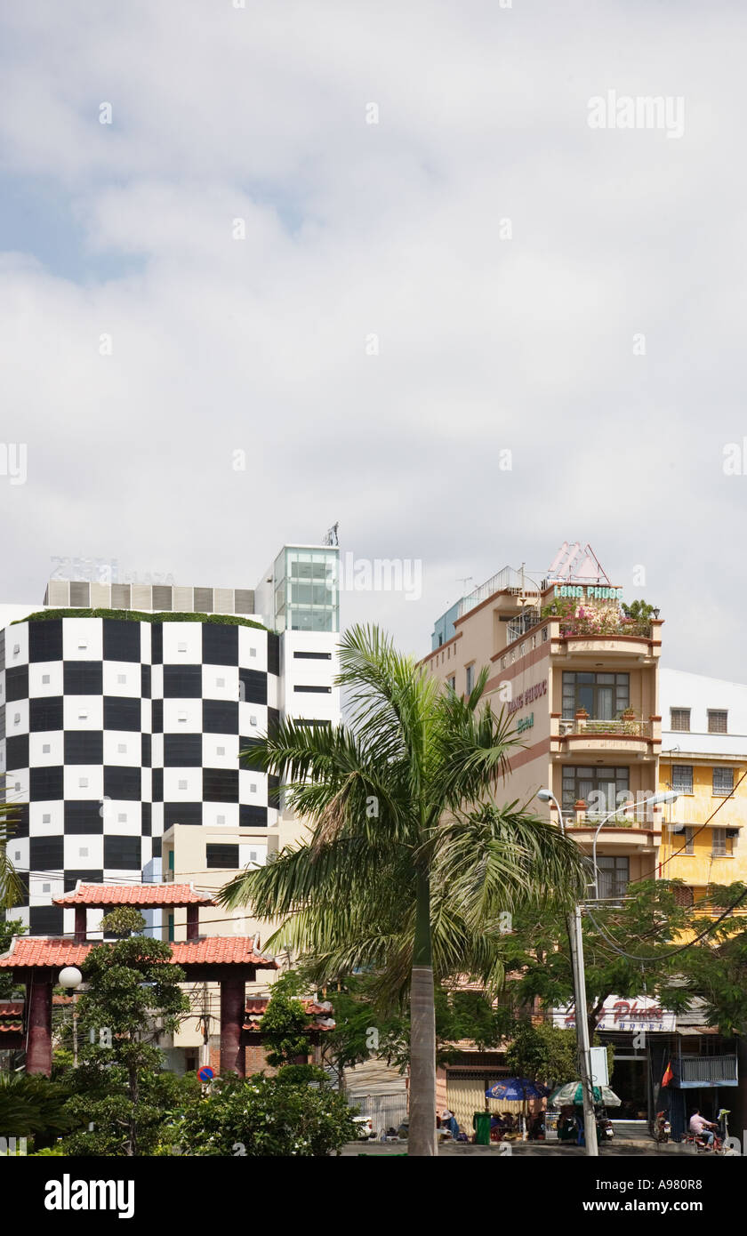 Typical modern architecture in Ho Chi Minh City (Saigon), Vietnam Stock ...