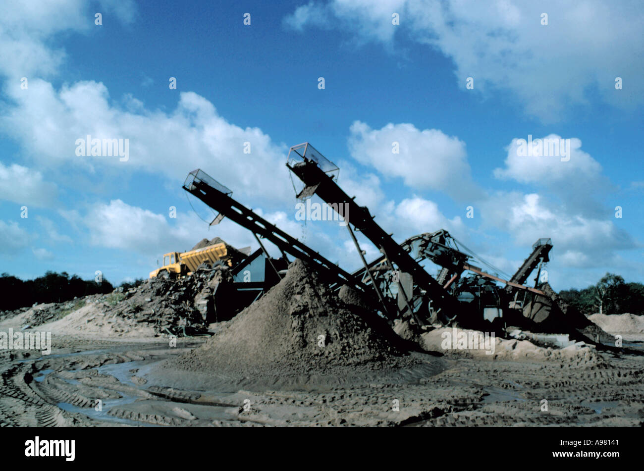 Gravel extraction plant, England, UK Stock Photo - Alamy