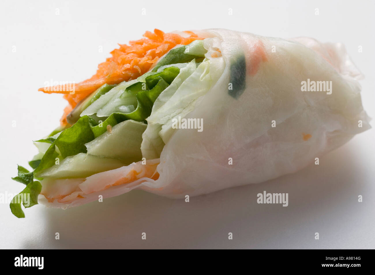 Vietnamese rice paper roll with vegetable filling FoodCollection Stock ...