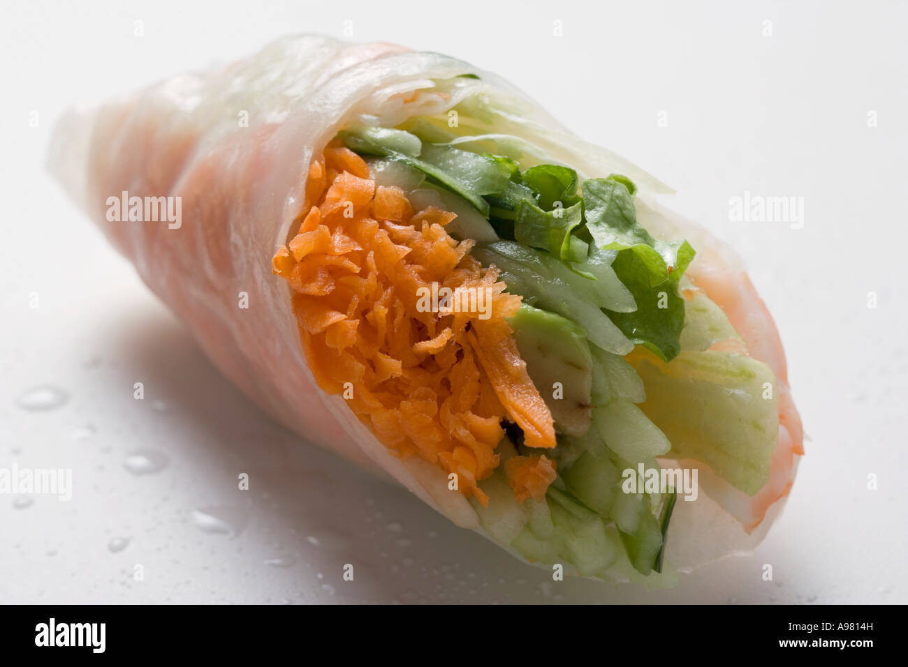 Vietnamese rice paper roll with vegetable filling FoodCollection Stock ...