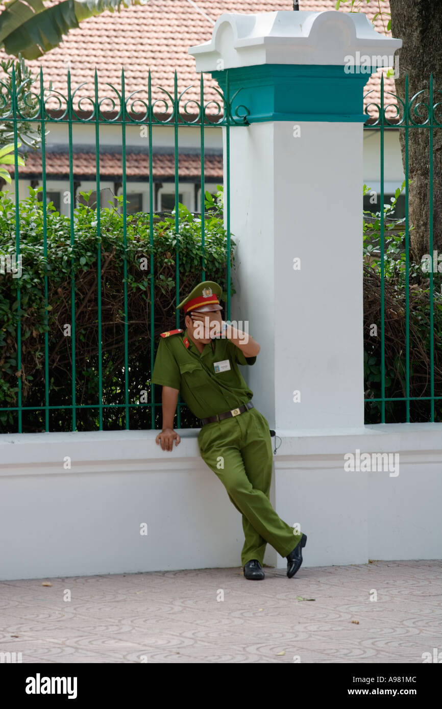 Ho chi minh city street guard hi-res stock photography and images - Alamy