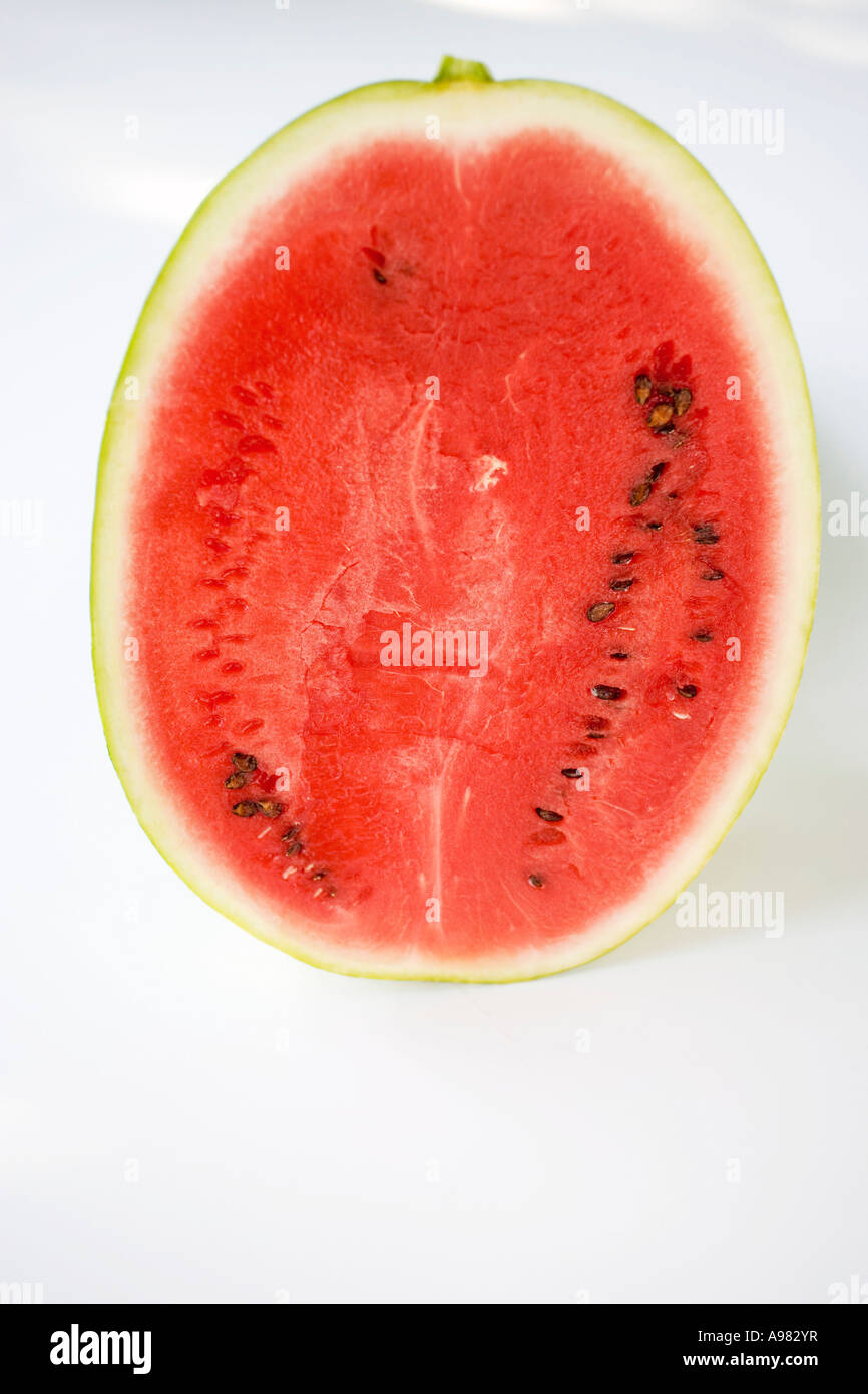 Half a watermelon FoodCollection Stock Photo - Alamy
