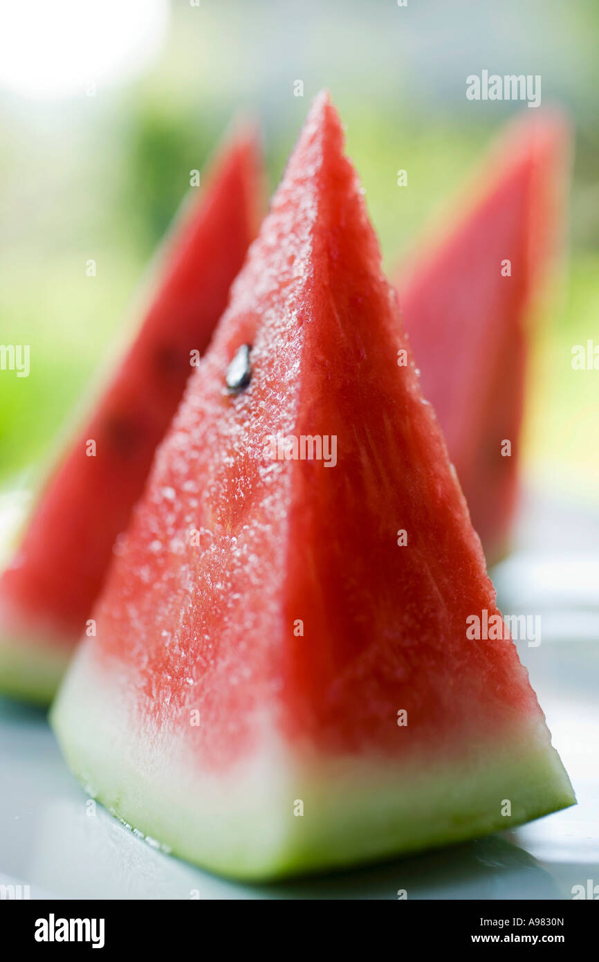 Watermelon wedges FoodCollection Stock Photo - Alamy