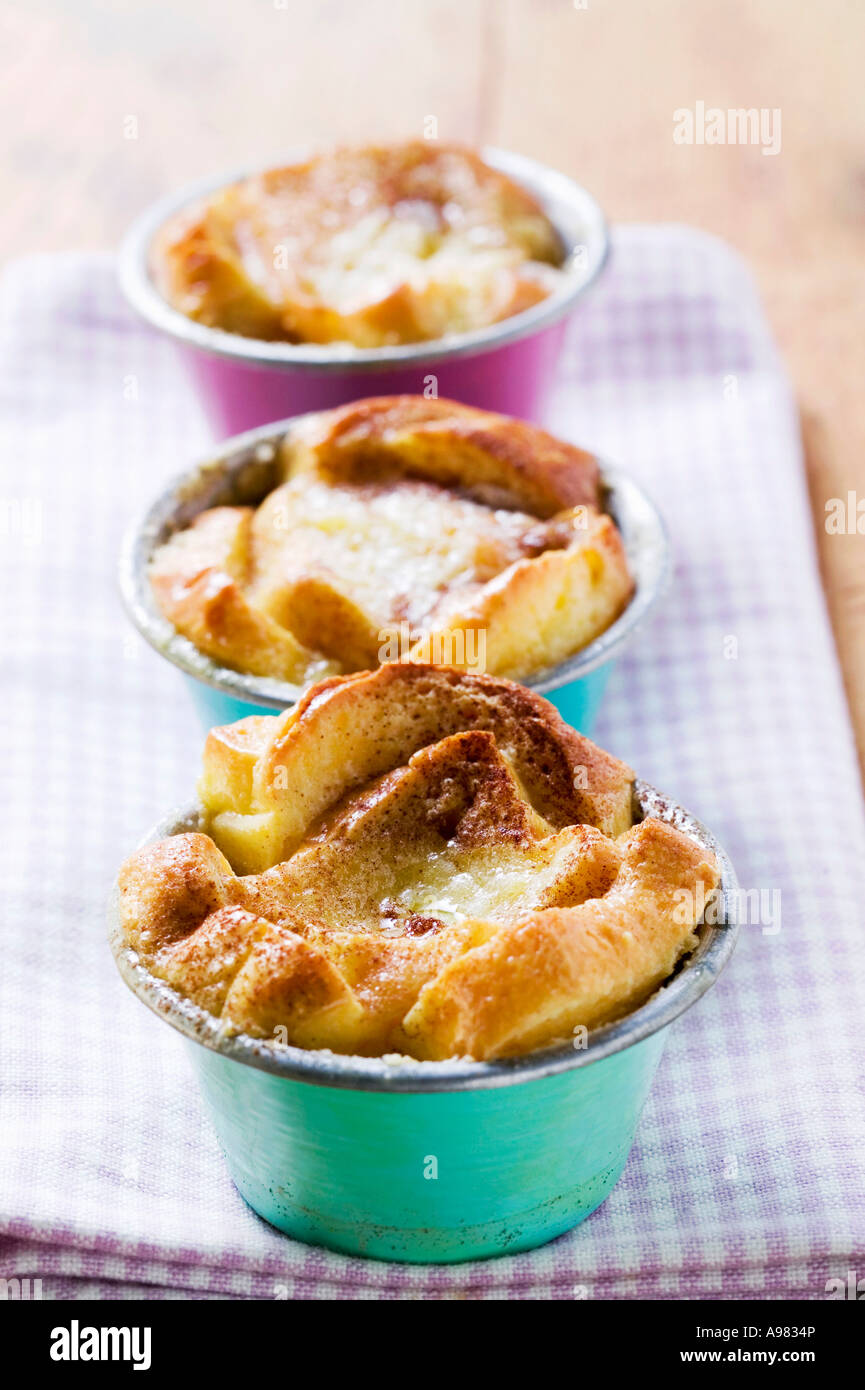 Individual bread puddings FoodCollection Stock Photo - Alamy