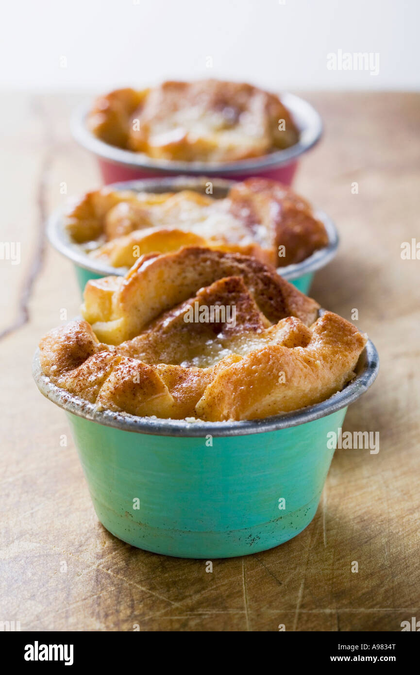 Individual bread puddings FoodCollection Stock Photo - Alamy