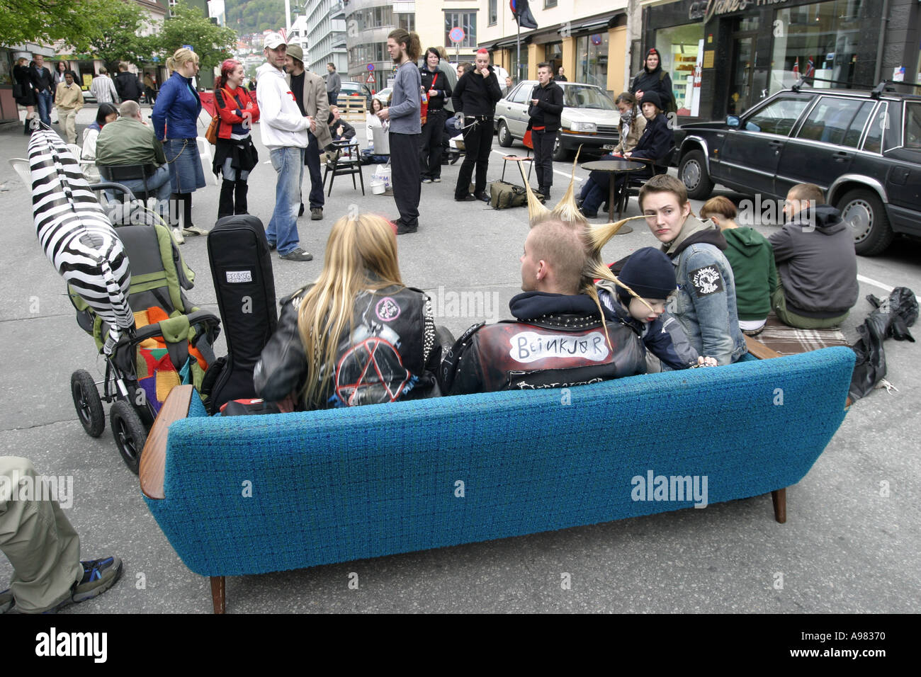 Street party in Bergen Stock Photo - Alamy