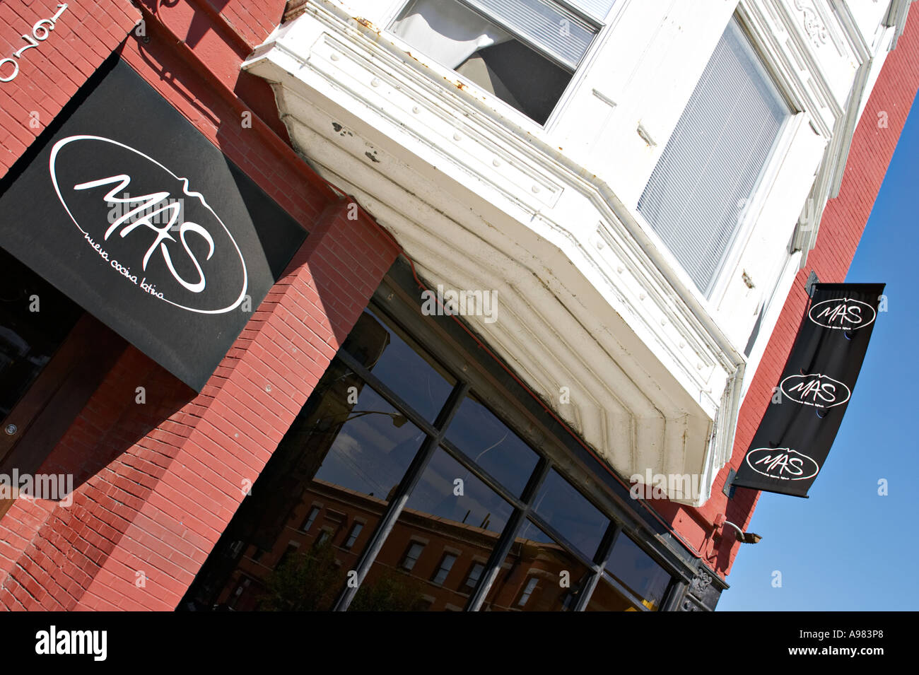 ILLINOIS Chicago Mas Mexican restaurant on Division Street near west ...