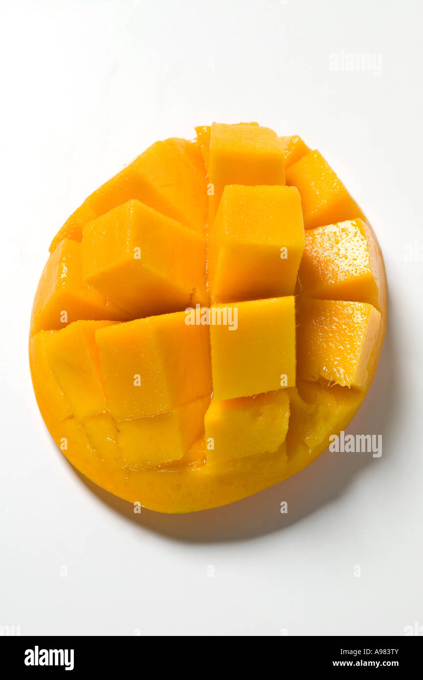 Fresh mango cut into cubes FoodCollection Stock Photo - Alamy