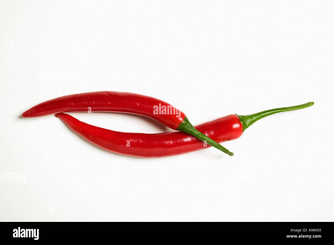 Two chili peppers FoodCollection Stock Photo - Alamy